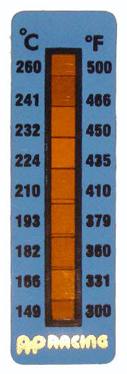 AP Racing Caliper Temperature Strips 300-500°F - ASR Parts